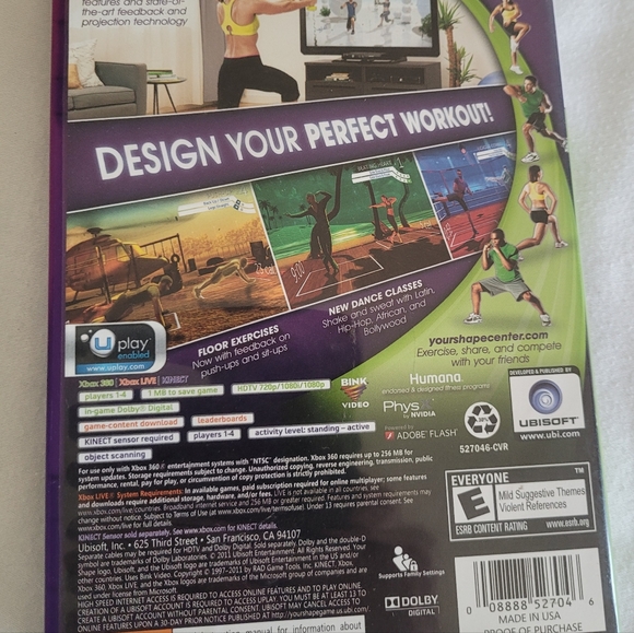 Ubisoft | Video Games & Consoles | Xbox 36 Kinect Your Shape Fitness ...